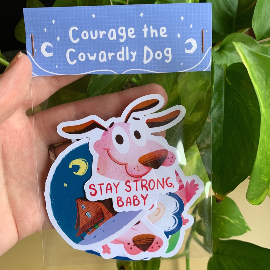 Courage the Cowardly Dog Stickers Pack - Etsy