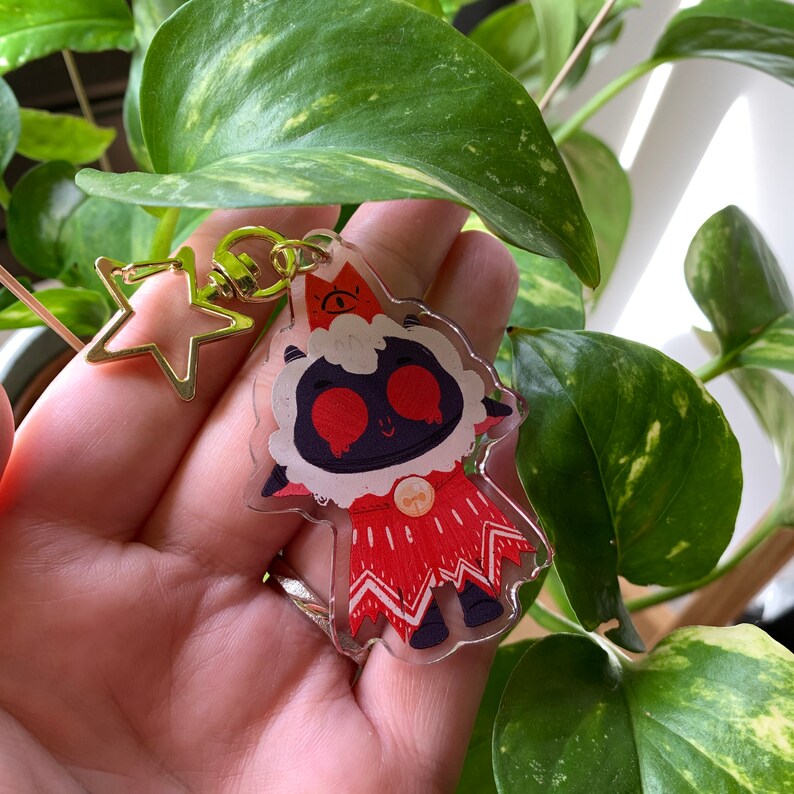 Cult of the Lamb Keyring 2 Faces Original Fanart Acrylic - Etsy