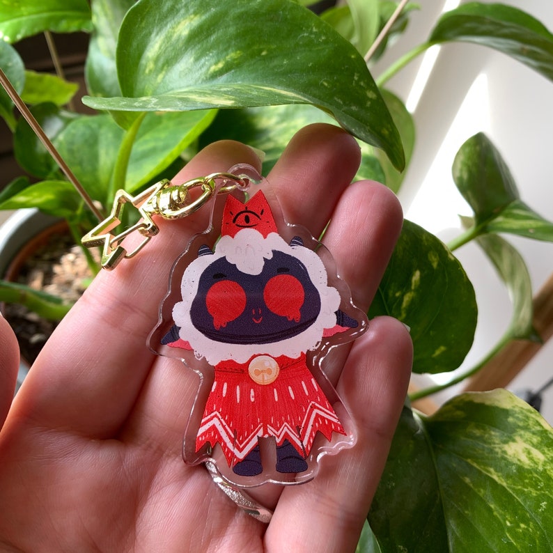 Cult of the Lamb Keyring 2 Faces Original Fanart Acrylic - Etsy