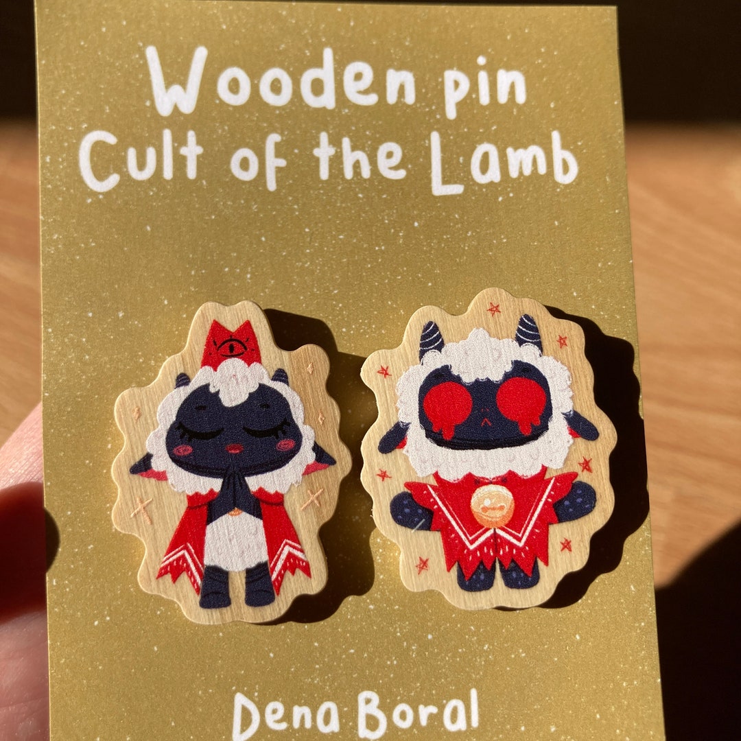 Pin Cult of the Lamb | Original Gift Pack 2 Pins Original Gift | Eco ...
