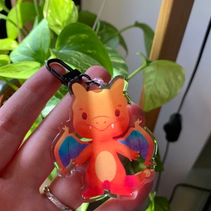 Charizard-poke Keyring | Fanart Acrylic Keychain - Etsy