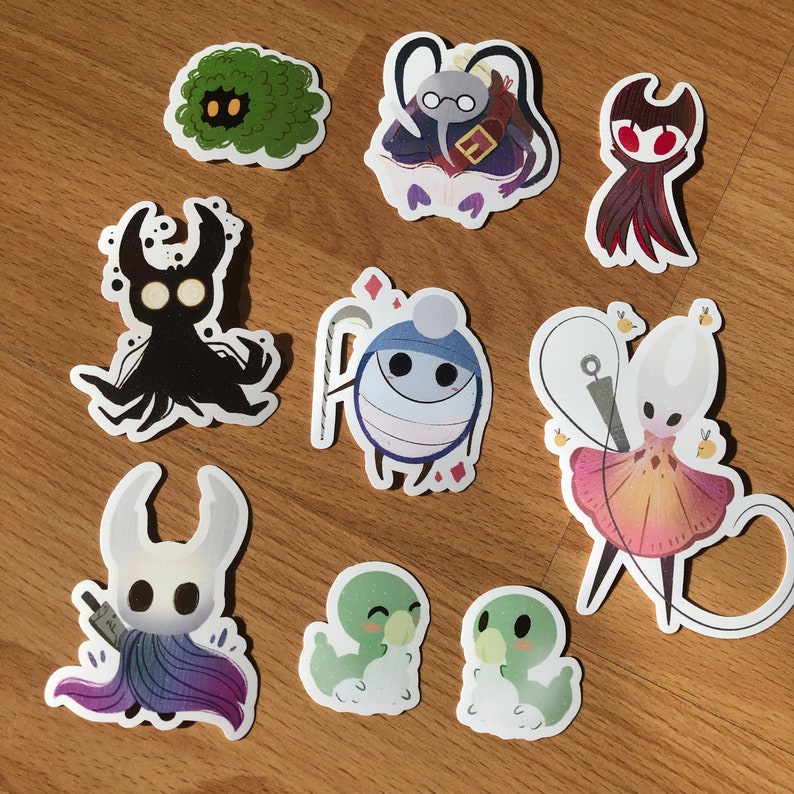 Hollow Knight Sticker Pack Original Fanart Videogame - Etsy