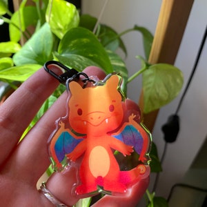Charizard-poke Keyring | Fanart Acrylic Keychain - Etsy