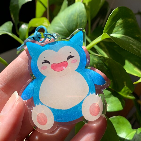 Snorlax Keychain - Etsy