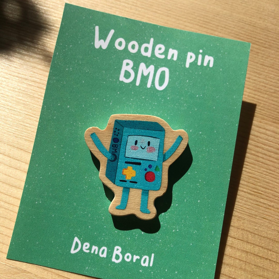 Pin BMO Adventure Time | Original Gift Inspired Fanart | Eco Friendly ...