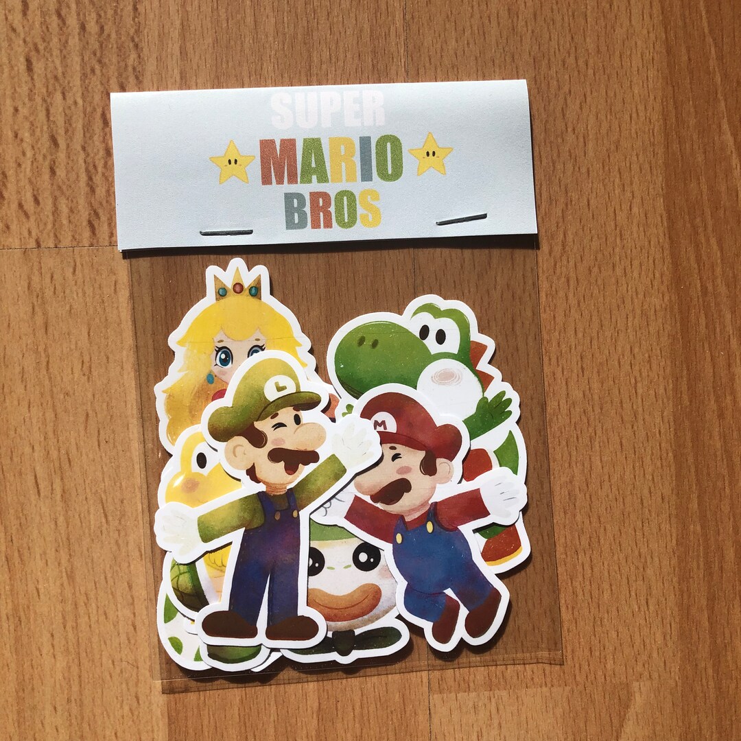 Super Mario Bros Sticker Pack Nintendo Inspired Fanart Videogame ...