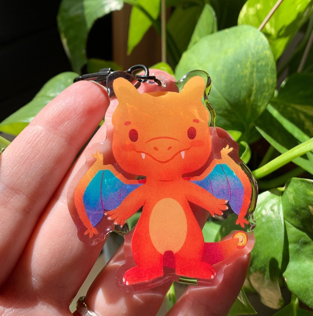 Charizard-poke Keyring | Fanart Acrylic Keychain - Etsy
