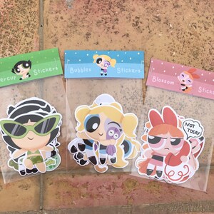 Buttercup the Powerpuff Girls Sticker Pack | Original Fanart Cartoon ...