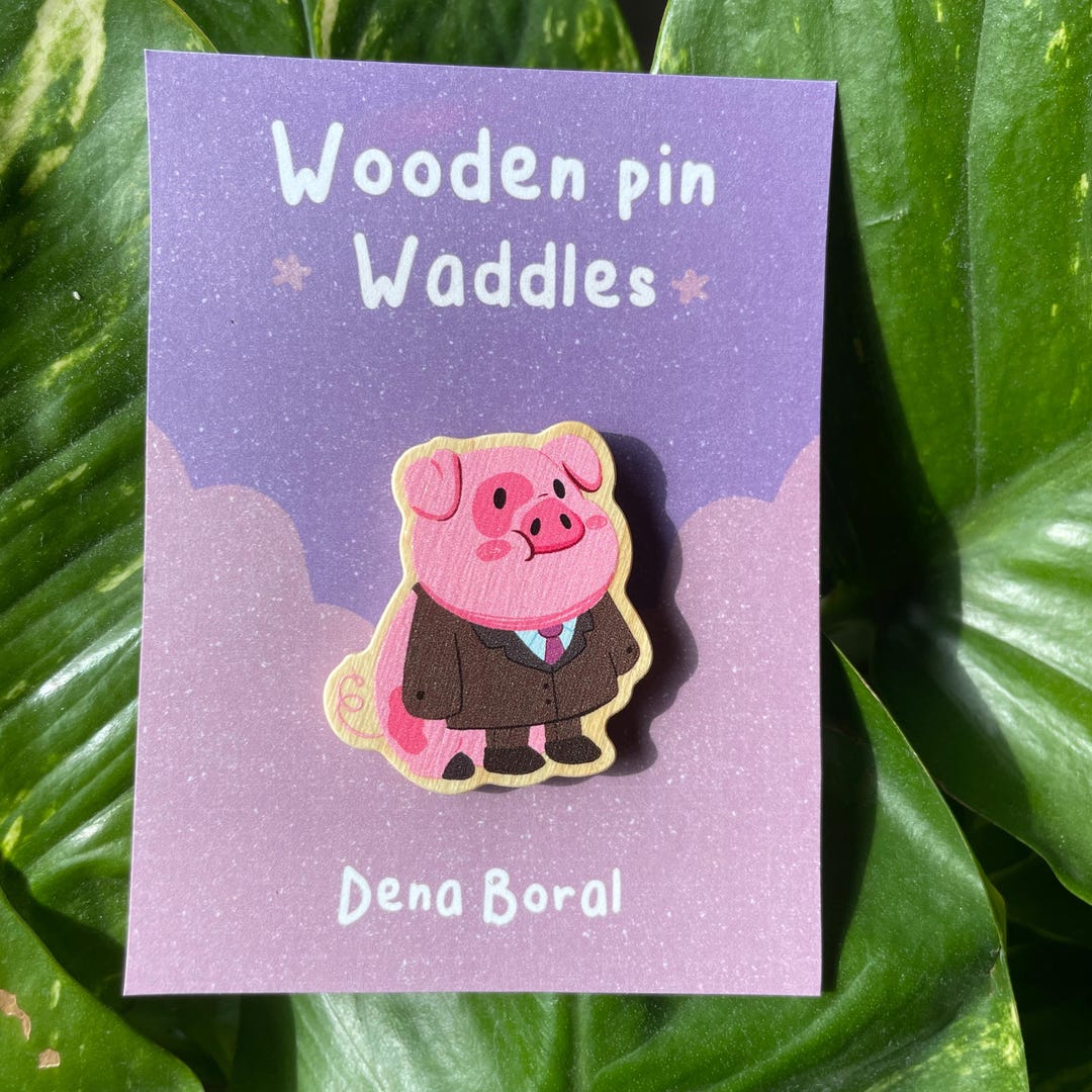 Summerween Waddles Gravity Falls Wooden Pin - Etsy
