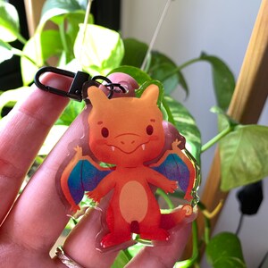 Charizard-poke Keyring | Fanart Acrylic Keychain - Etsy