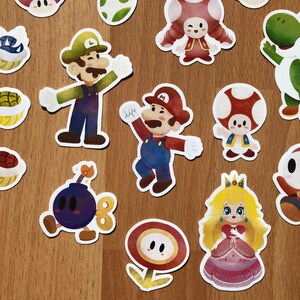 Super Mario Bros Sticker Pack | Nintendo Inspired Fanart Videogame ...
