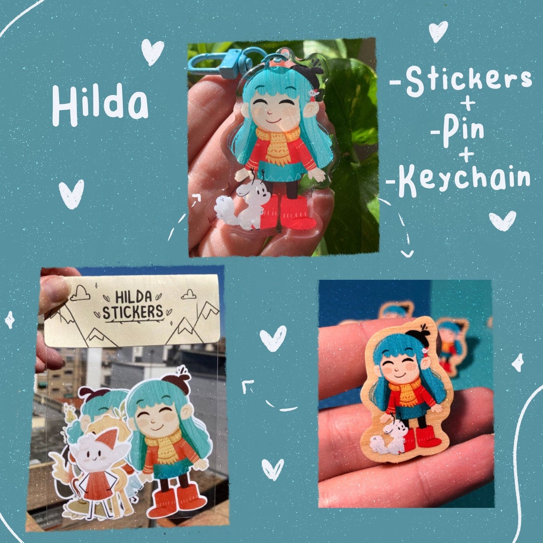 Hilda Fan Pack Stickers Pack Hilda Keychain Hilda Pin - Etsy