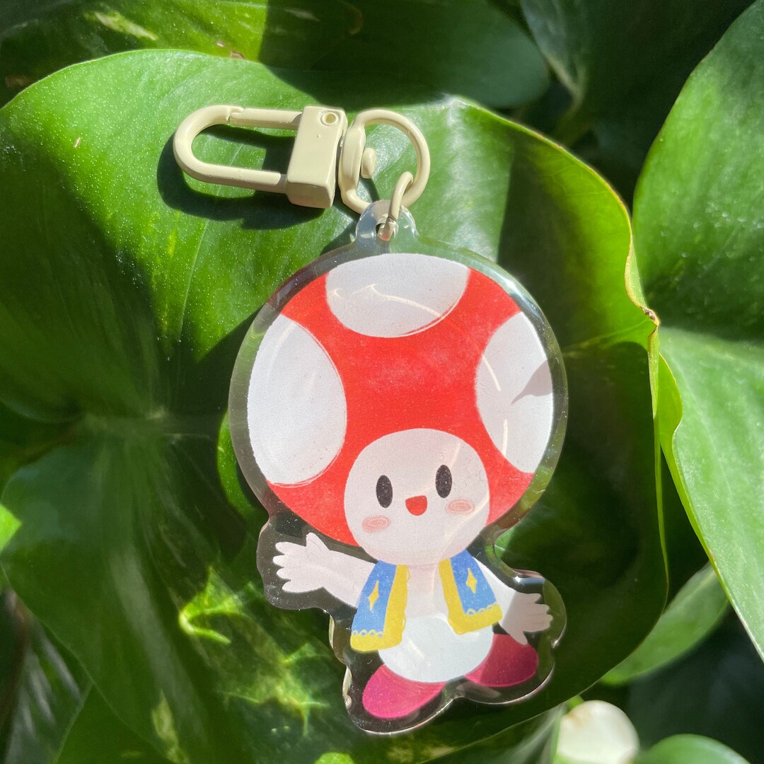 Toad Keyring | Nintendo Inspired Fanart Videogames Acrylic - Etsy