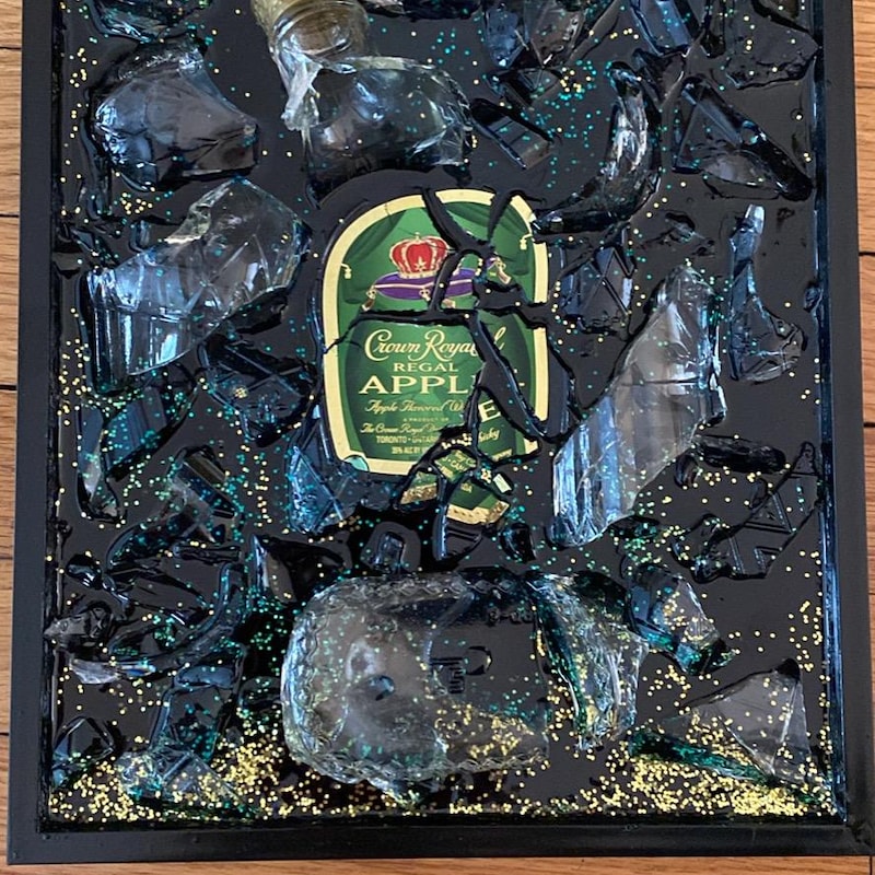 Resin Broken Bottle Art - Etsy
