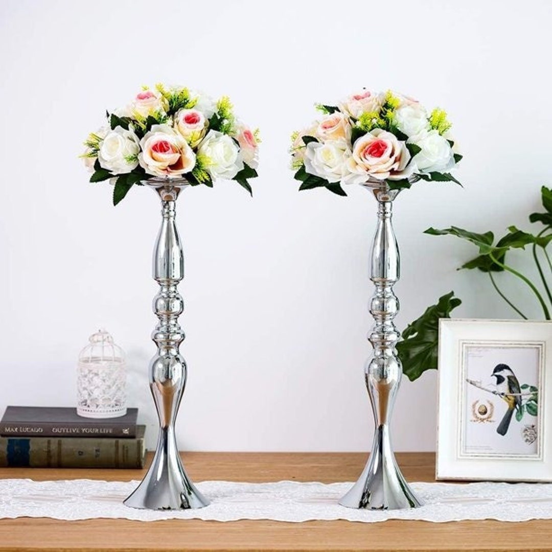 20 Silver Centerpieces for Table Decoration Wedding - Etsy