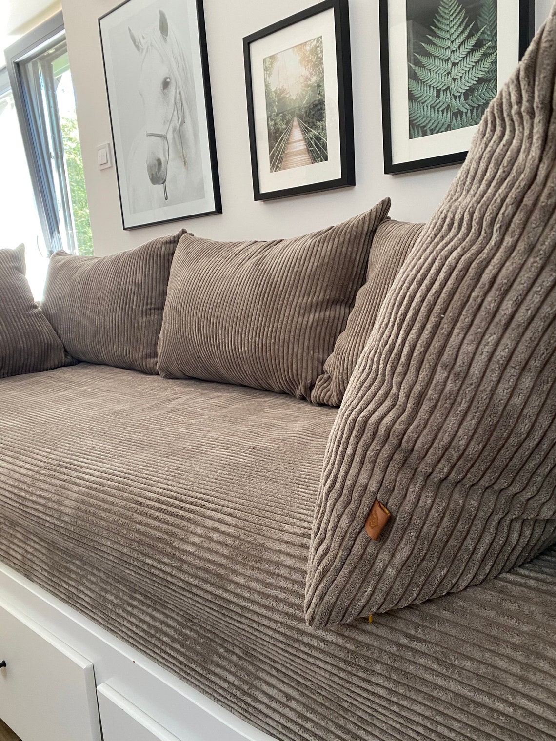 Corduroy Daybed Set. Slipcover for Hemnes Daybed With Five - Etsy