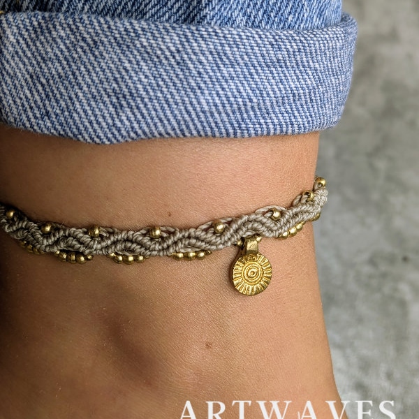Macrame Anklet - Etsy