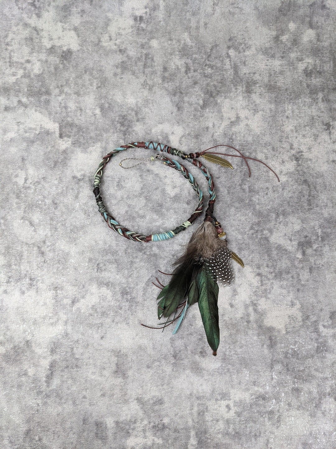 Macrame Feather Hair Clip • Beirut • in a Tribal Hippie Look for the ...