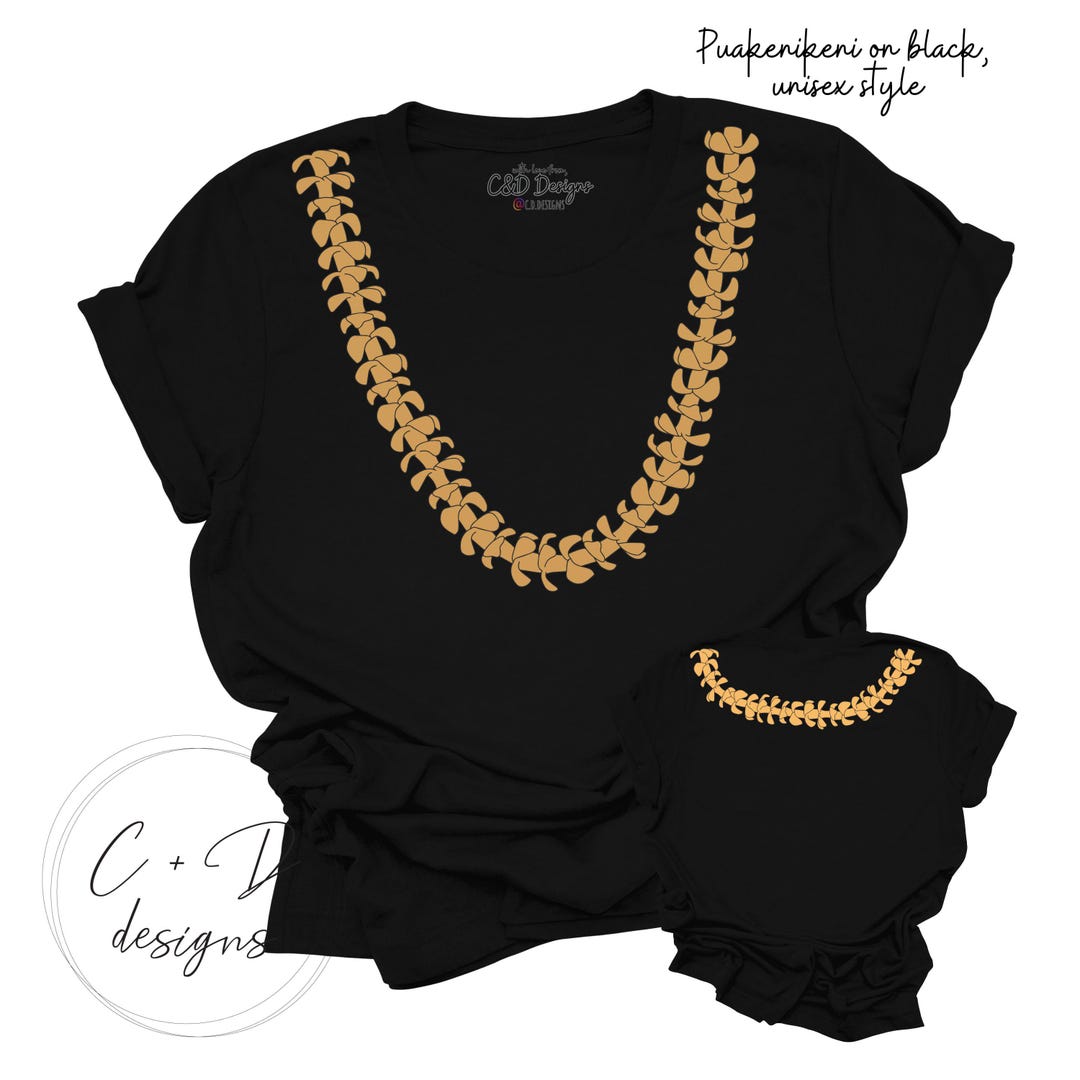 Hawaii Puakenikeni Lei Shirt | Hawaiian Tee | Wraparound Lei | S-3XL - Etsy