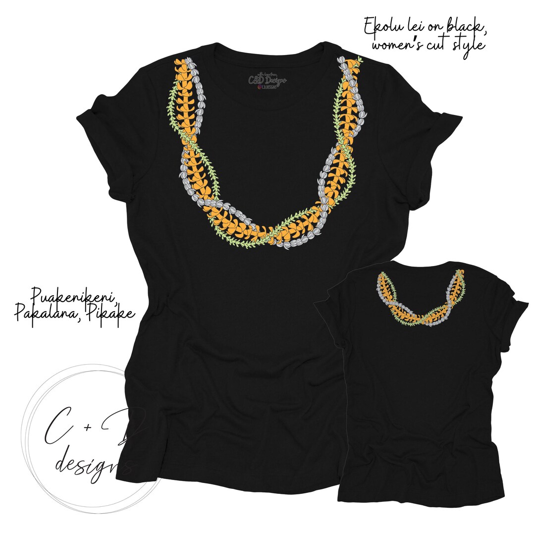 Hawaiian Lei T-shirt: Puakenikeni, Pikake, Pakalana Flowers - Etsy