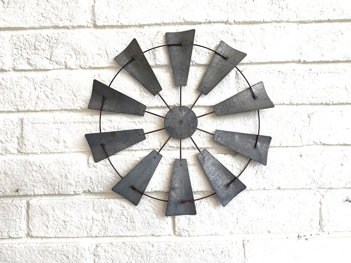 Metal Farm Windmill Wall Art 3 Sizes All Metal Wall Decor - Etsy