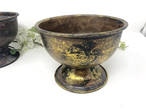 Planters & Pots Plant Accessories Home & Hobby rustic compote wedding ...