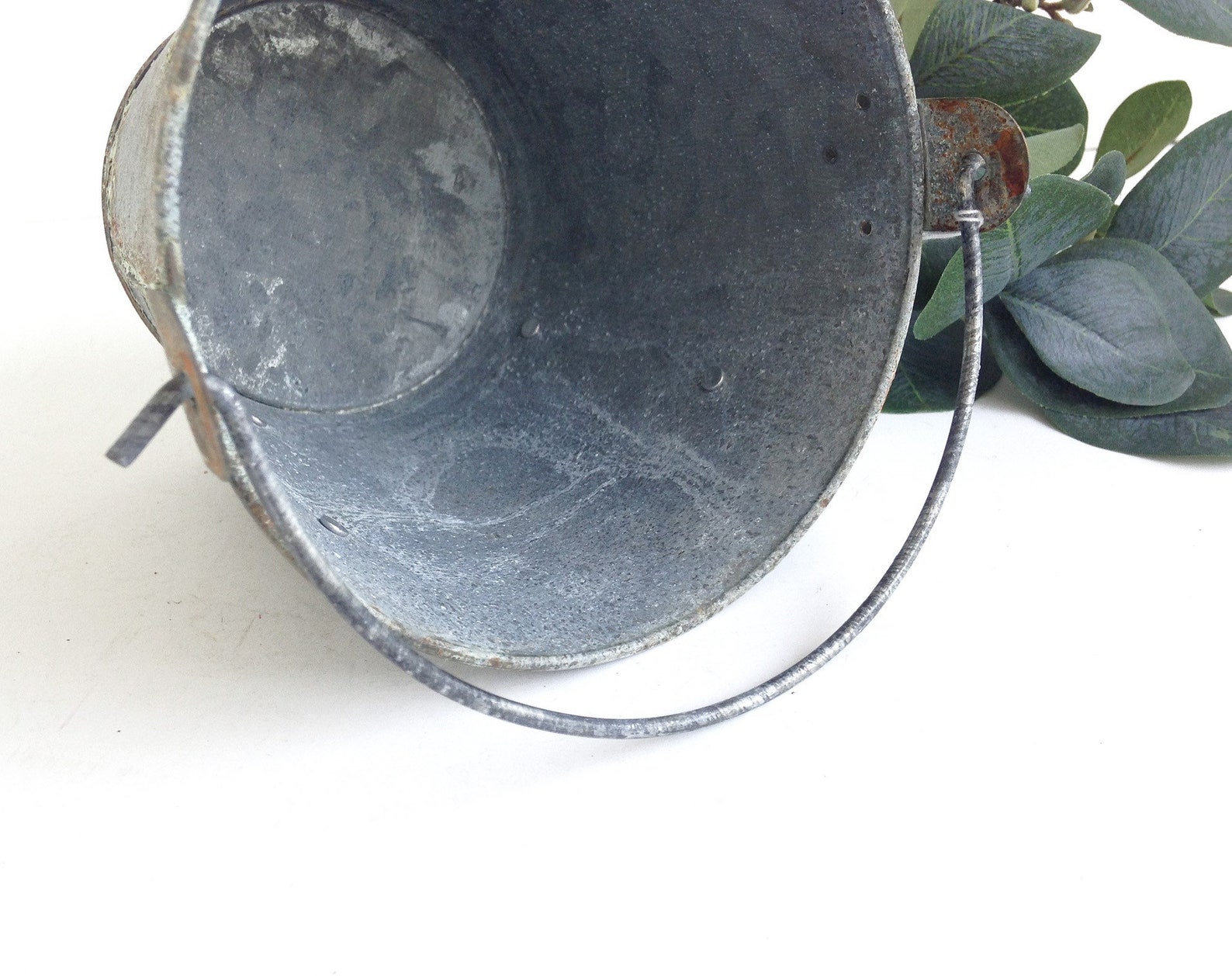 Chalkboard Pail Rustic Metal Pail Galvanized Pail Kids | Etsy