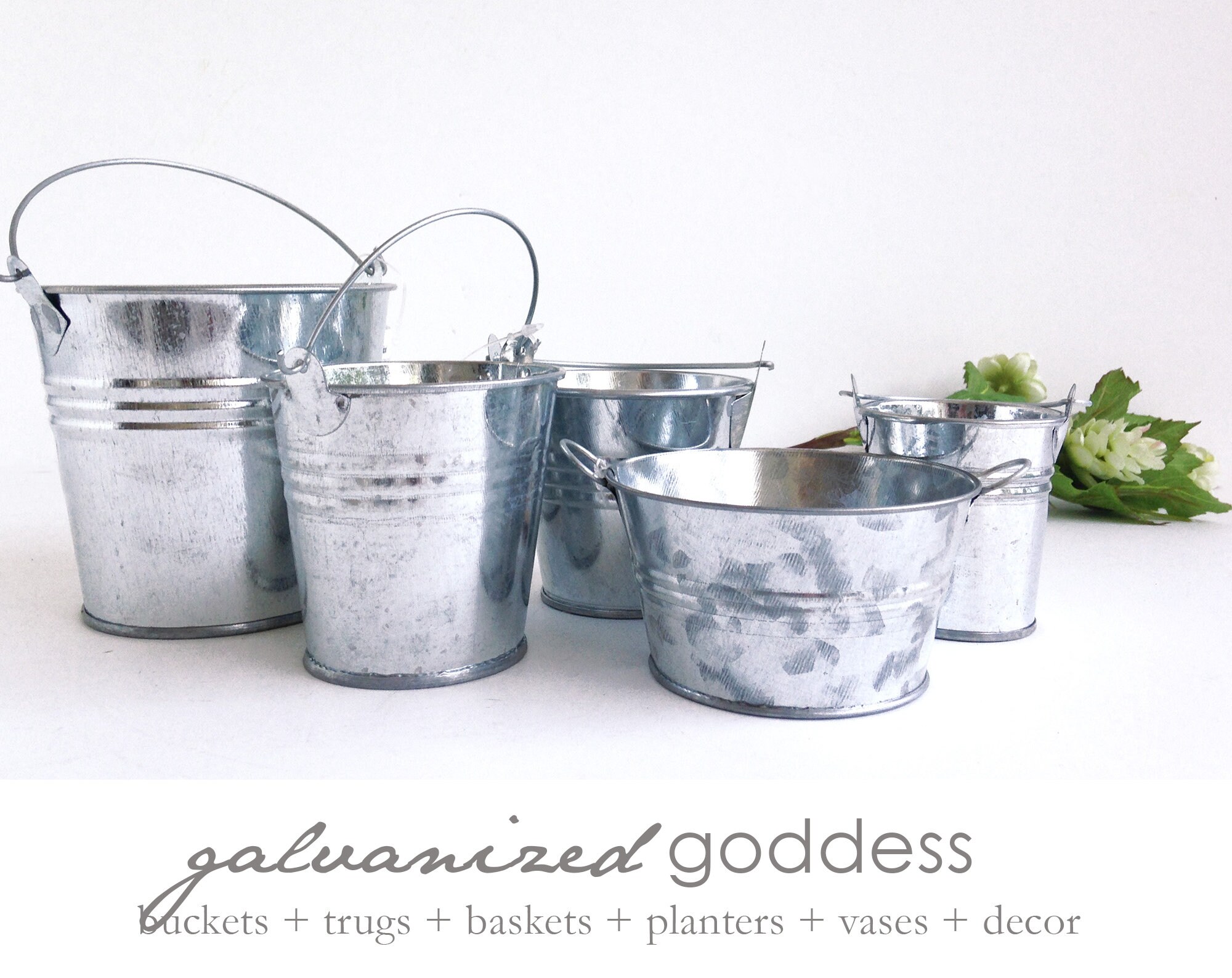 Galvanized Metal Pails