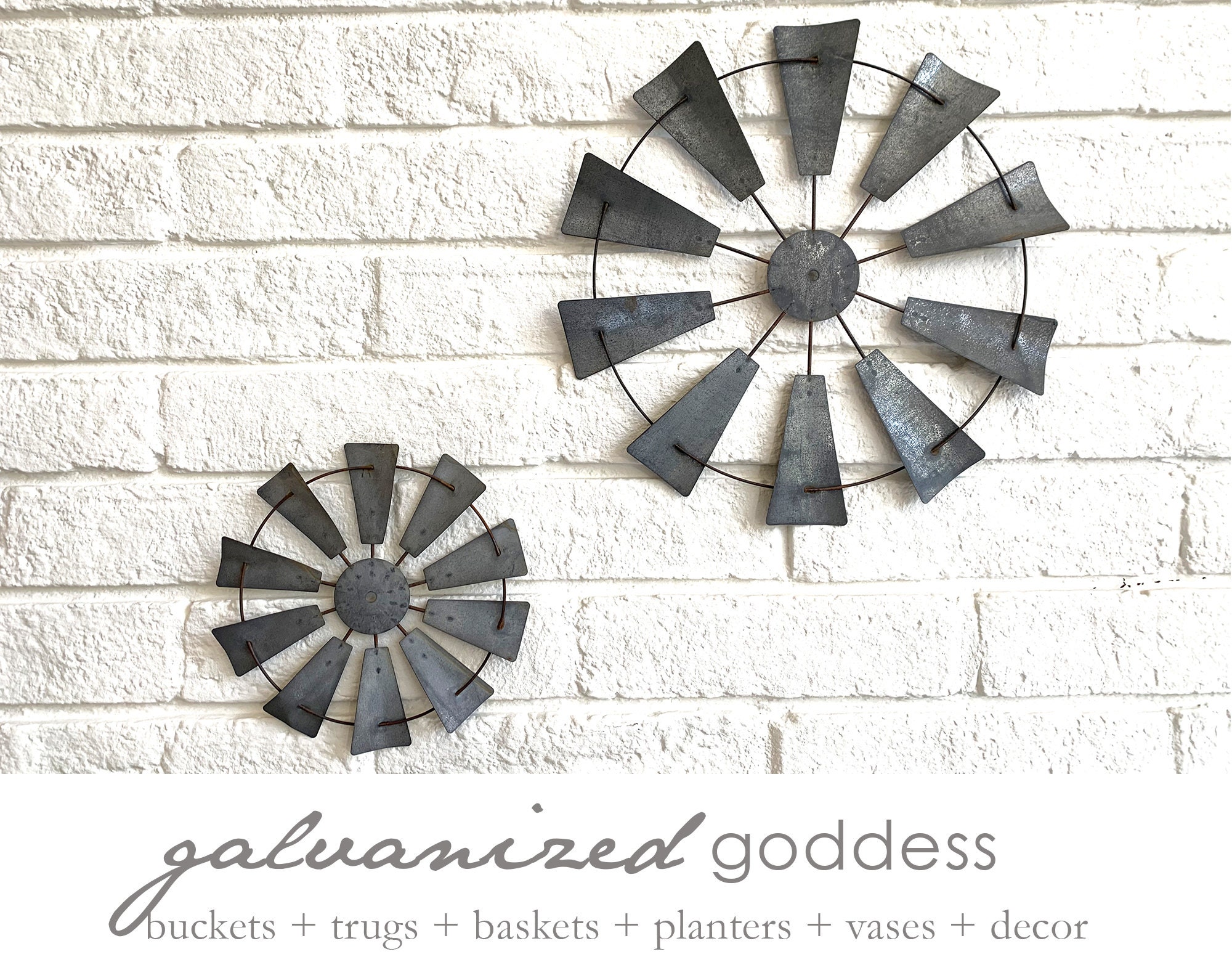 Metal Farm Windmill Wall Art 3 Sizes All Metal Wall Decor - Etsy