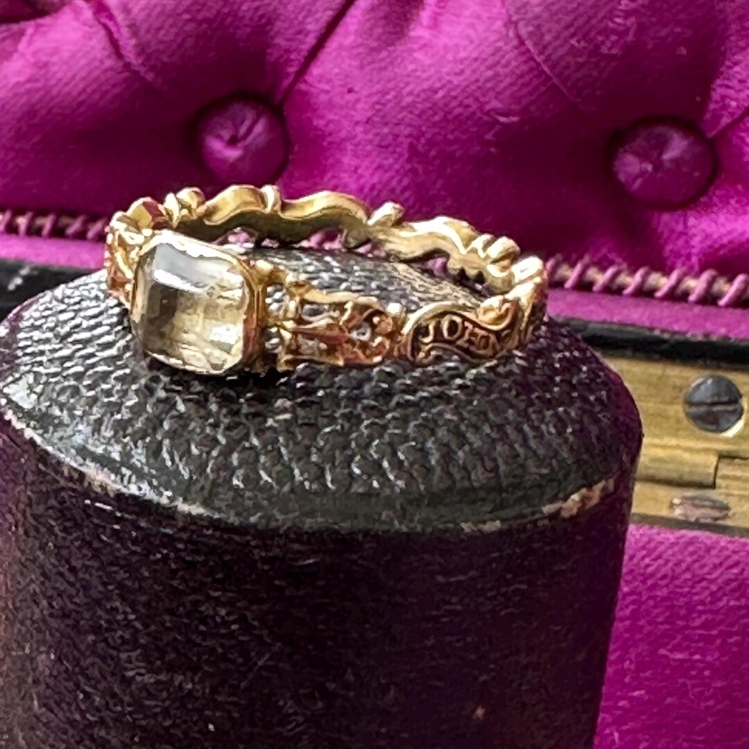 Georgian 1738 Stuart Crystal Rococo Mourning Ring - Etsy