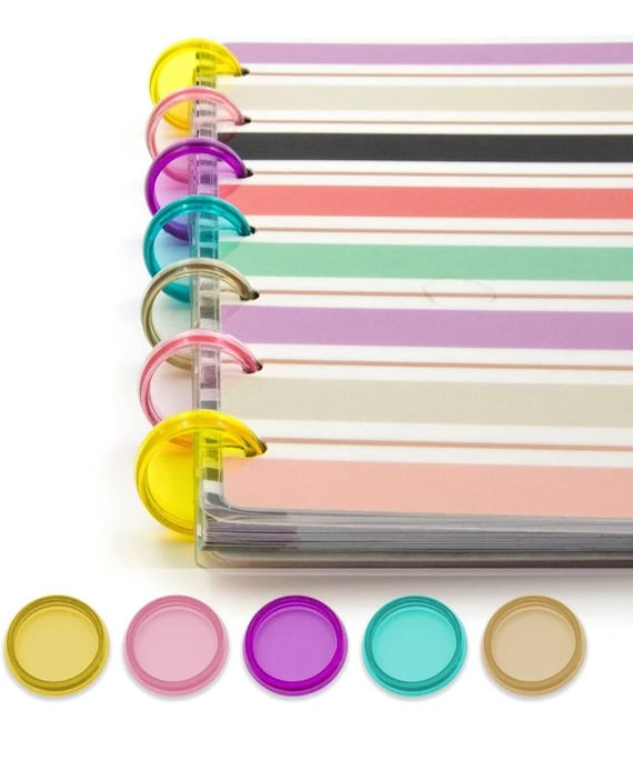Planner Binder Scrapbooking Mini Plastic Discs - Etsy