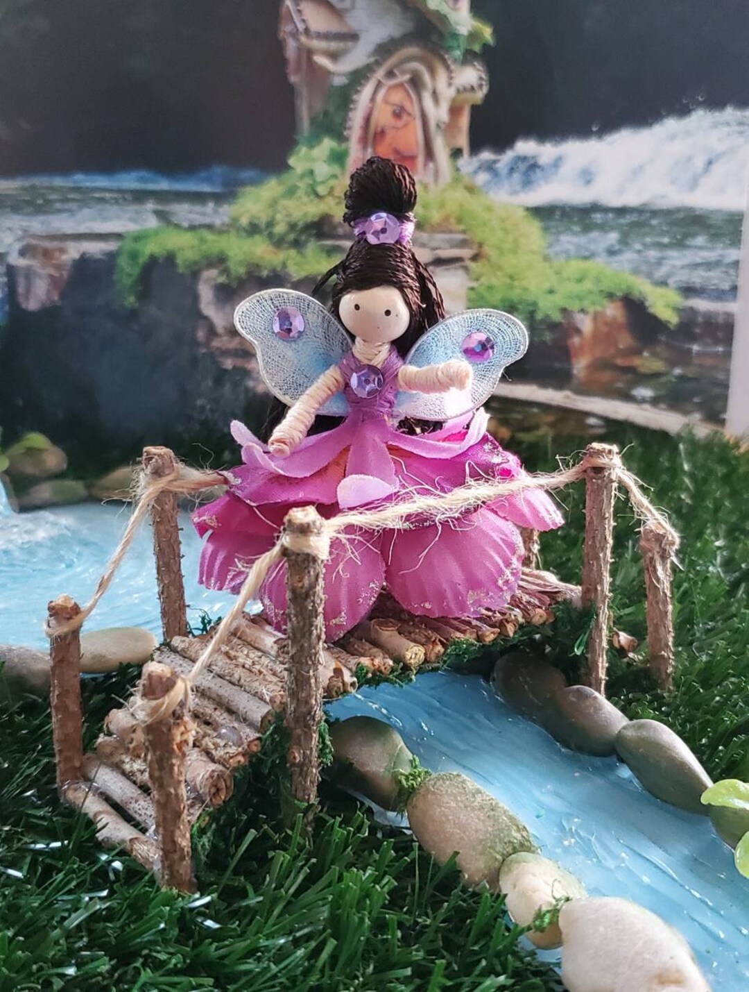 Magical Fairy Doll - Brunette/purple - Etsy