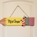 Pencil Hanging Wood Sign - Etsy