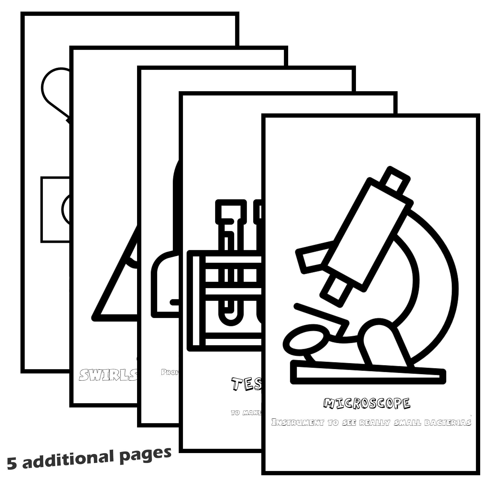 Printable Coloring Pages for Kids Craft Science Coloring Book Children ...