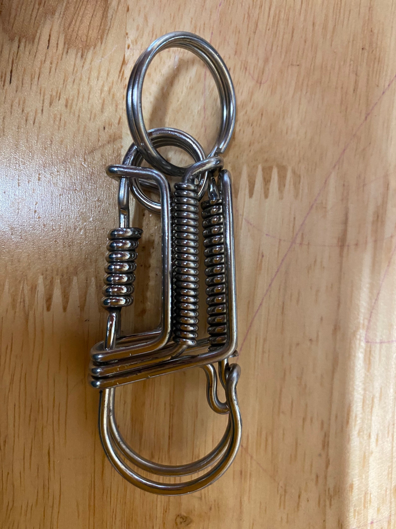 Wire Keychain - Etsy