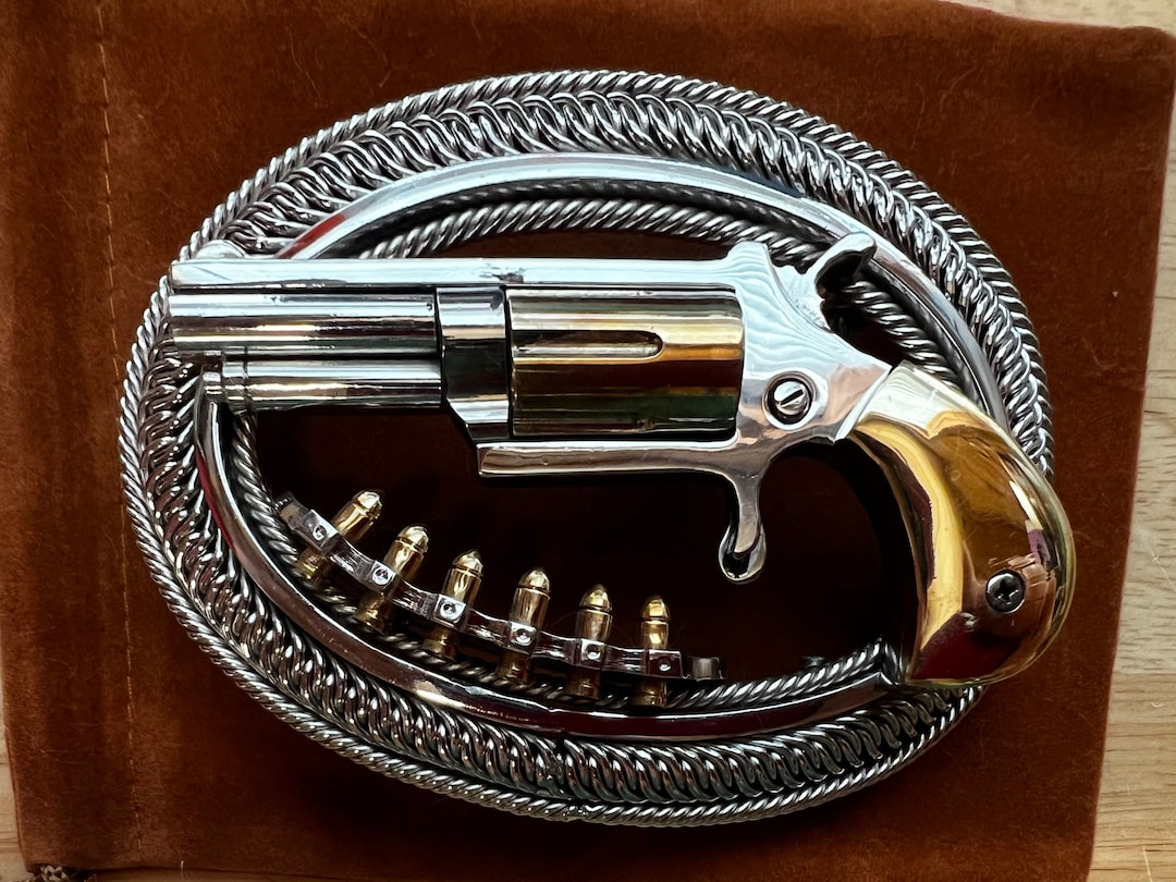 Revolver Replica Belt Buckle - Etsy