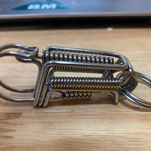 Wire Keychain - Etsy