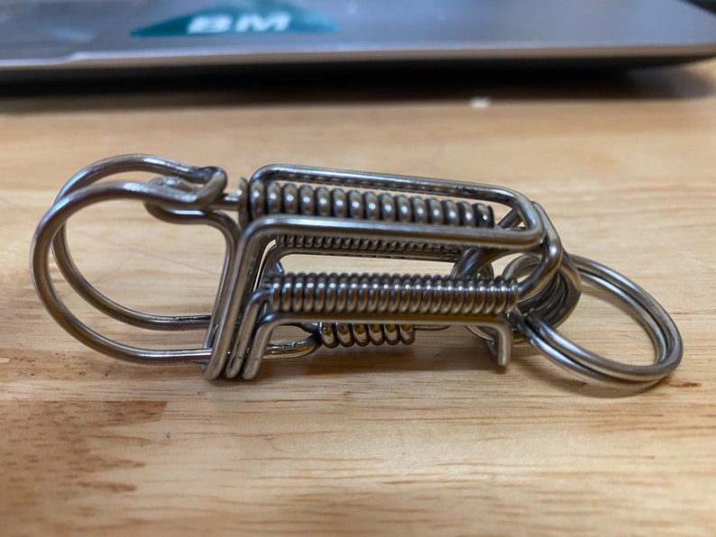 Wire Keychain - Etsy