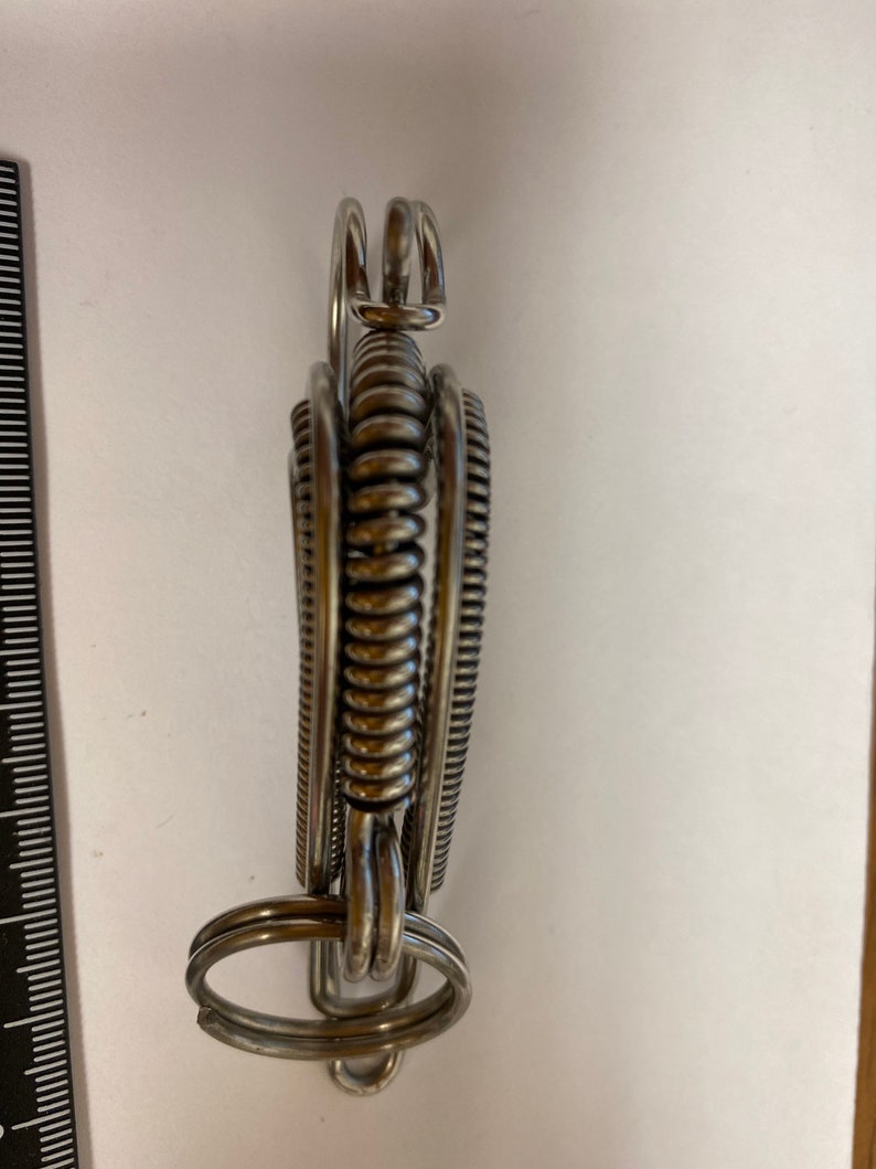 Handmade Stainless Steel Wire Keychain, Squeeze Activated - Etsy