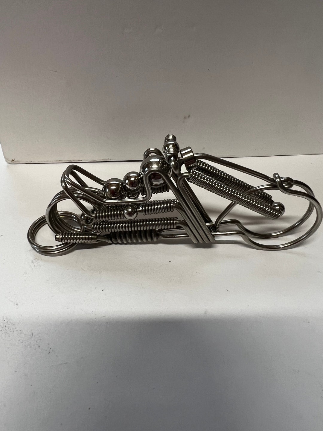 Motorcycle Wire Keychain - Etsy