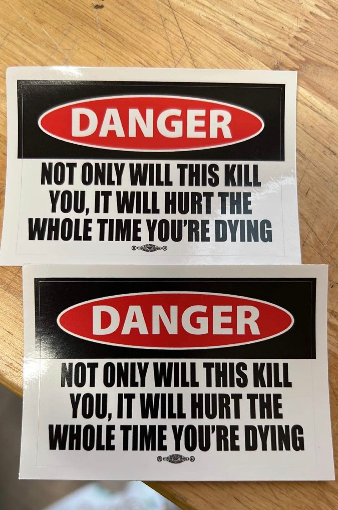 Warning Danger Vinyl Stickers - Etsy
