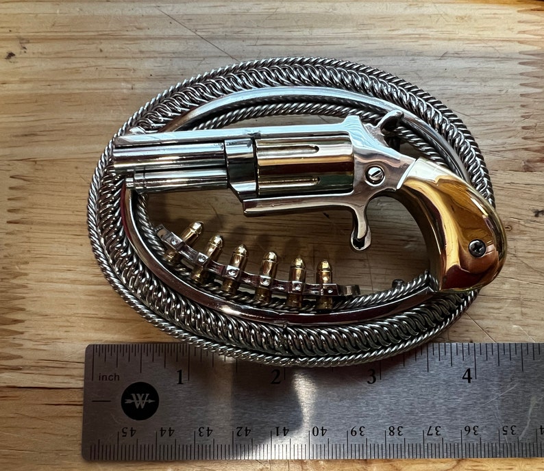 Revolver Replica Belt Buckle - Etsy