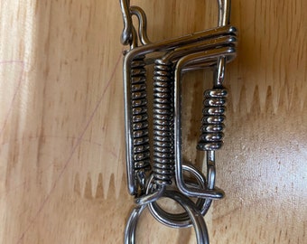 Motorcycle Wire Keychain - Etsy
