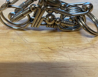 Motorcycle Wire Keychain - Etsy