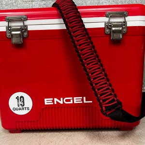 19qt Engel Red Cooler With Para-cord Custom Strap - Etsy