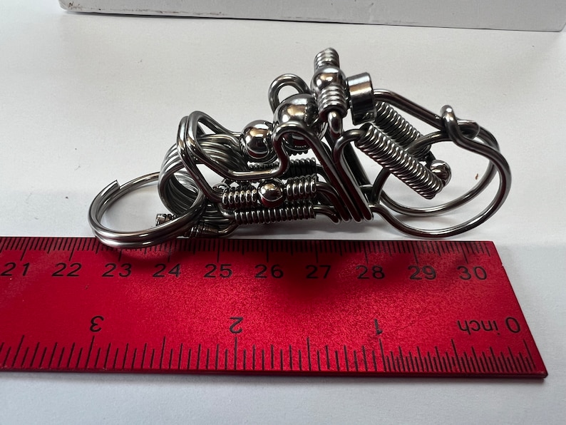 Motorcycle Wire Keychain - Etsy