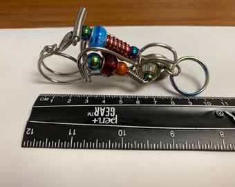 Motorcycle Wire Keychain - Etsy