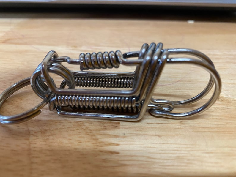 Wire Keychain - Etsy
