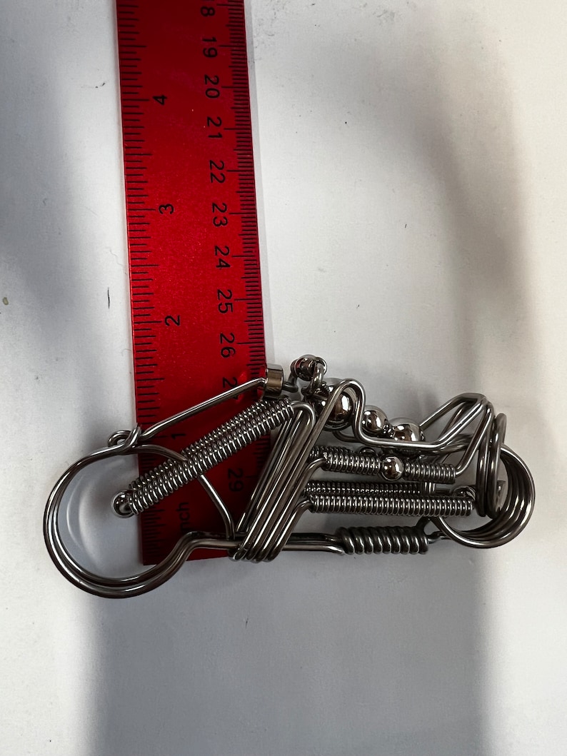 Motorcycle Wire Keychain - Etsy