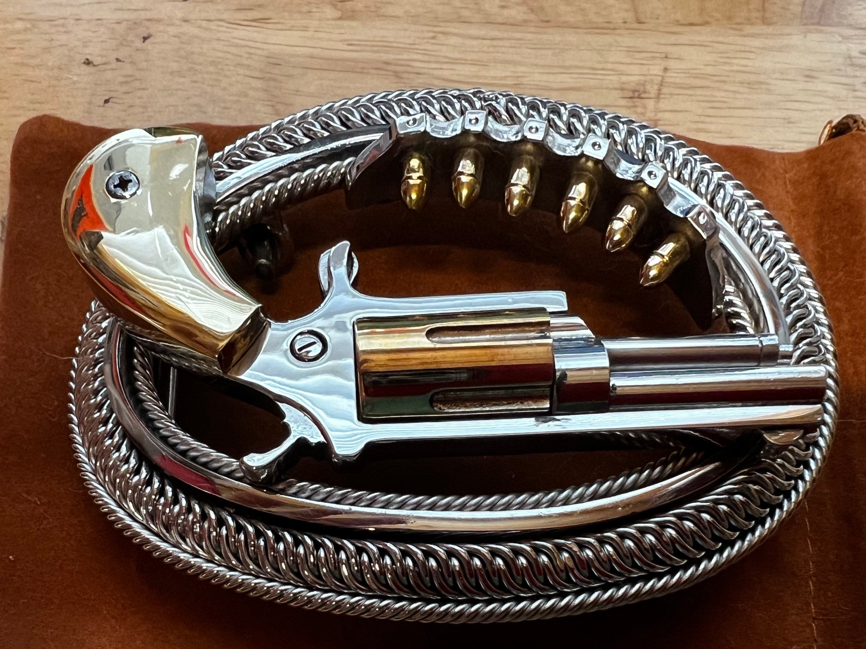 Mini Revolver Belt Buckle